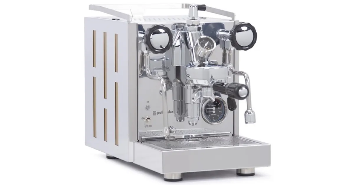 Quick Mill Pathfinder Espresso Machine Gold Panels